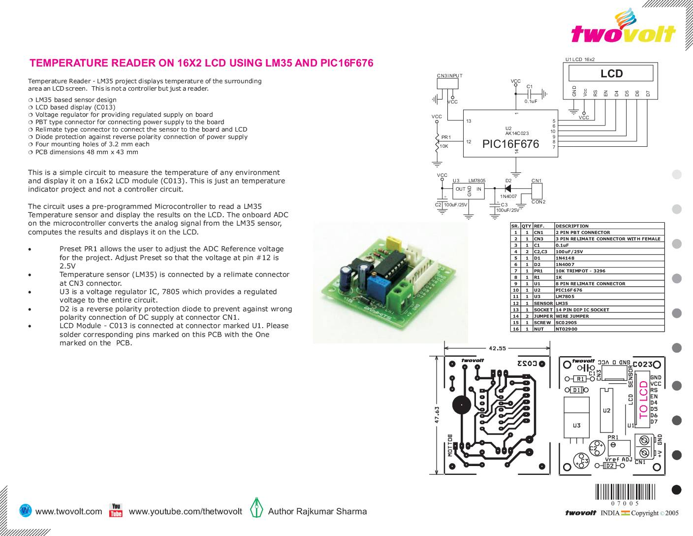 lm35-themometer-pic16f676 - Electronics-Lab.com