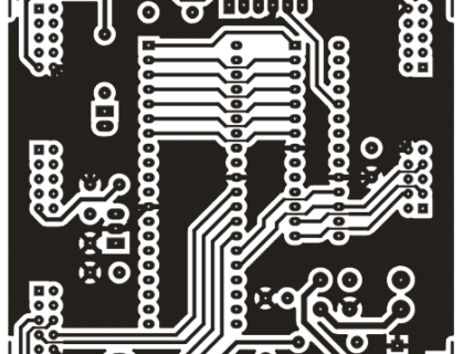 pic16f-28-40-pin-development-board-pcb-top - Electronics-Lab.com