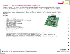 ADXL203-Accelerometer-Board - Electronics-Lab