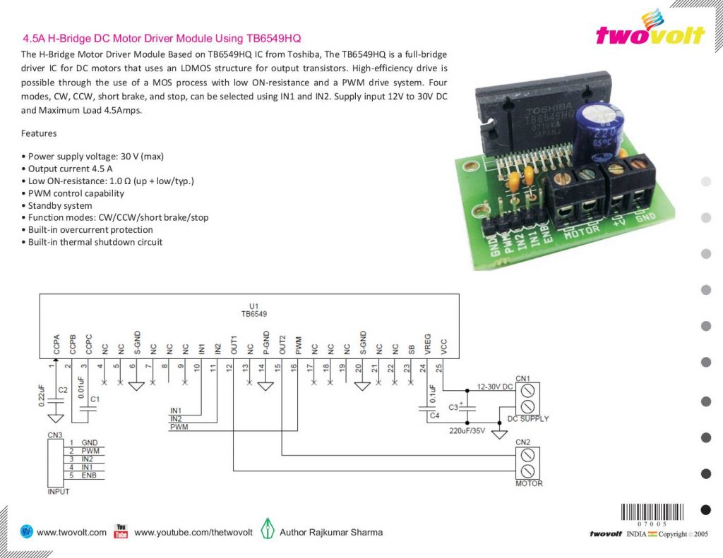 H-Bridge-DC-Motor-Driver-Module - Electronics-Lab.com