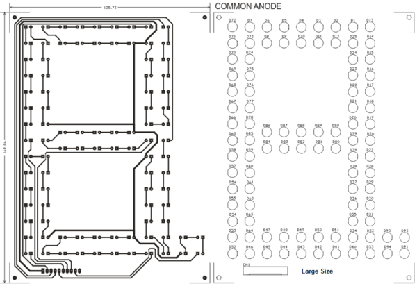 Led Based Large Size 7 Segment Display Electronics