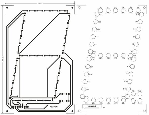 Led Based Large Size 7 Segment Display Electronics