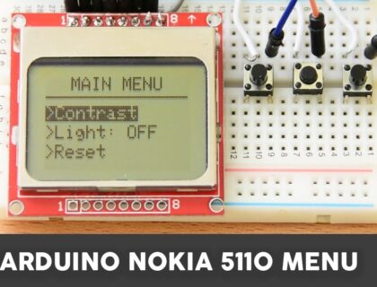 Arduino Tutorial: Menu on a Nokia 5110 LCD Display Tutorial ...