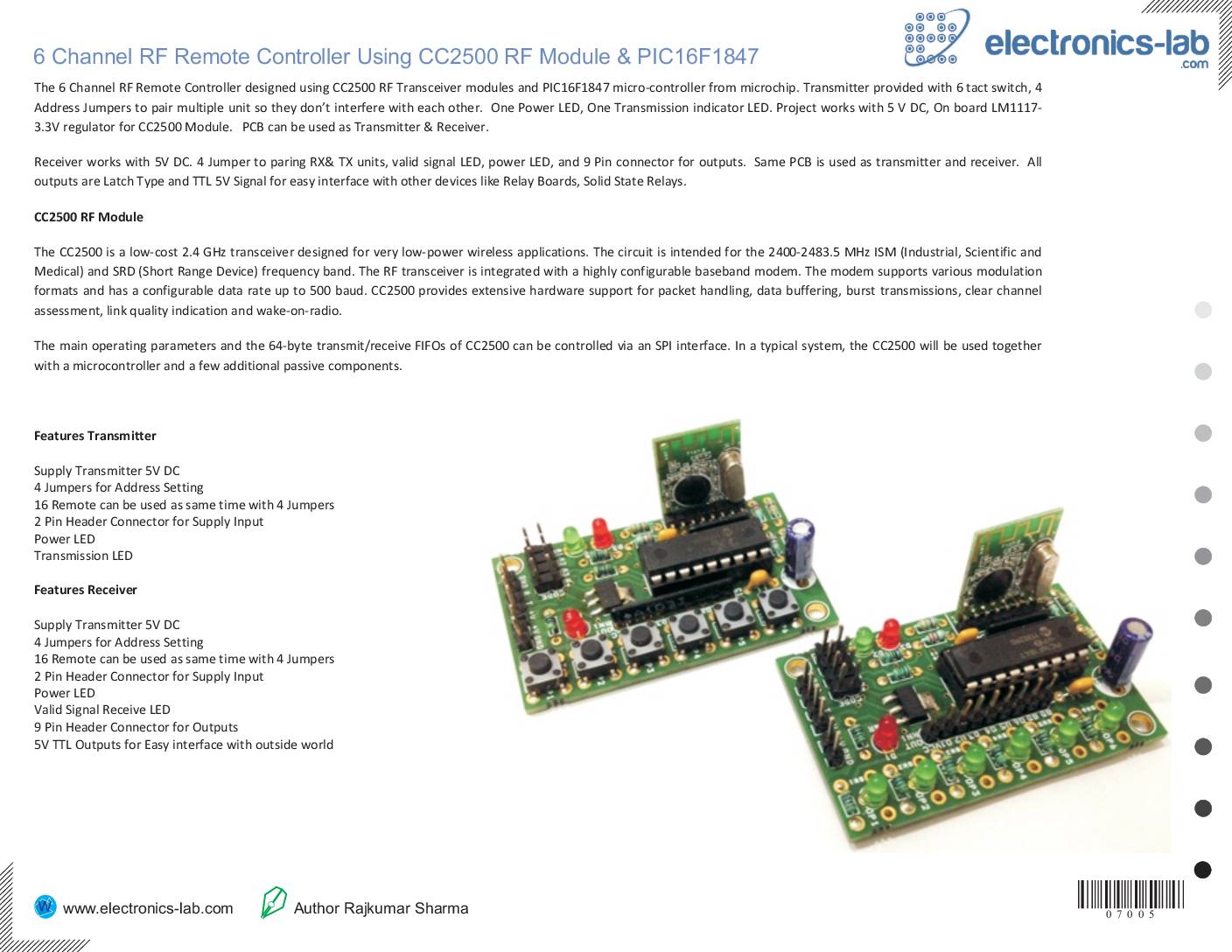 6-channel-rf-remote-control - Electronics-Lab.com