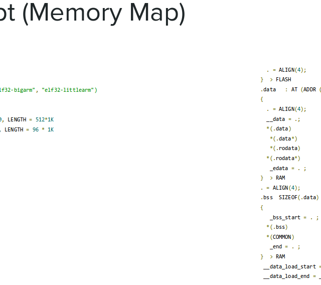 Linkerscript - Electronics-Lab.com