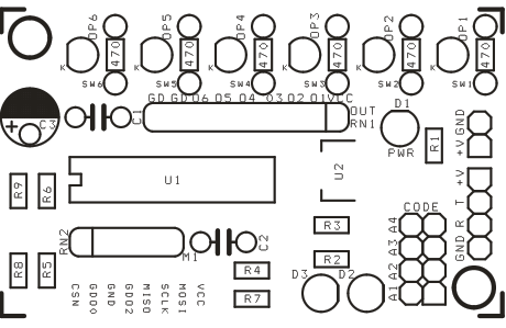 RX & TX DUAL IN ONE PCB_silk - Electronics-Lab.com