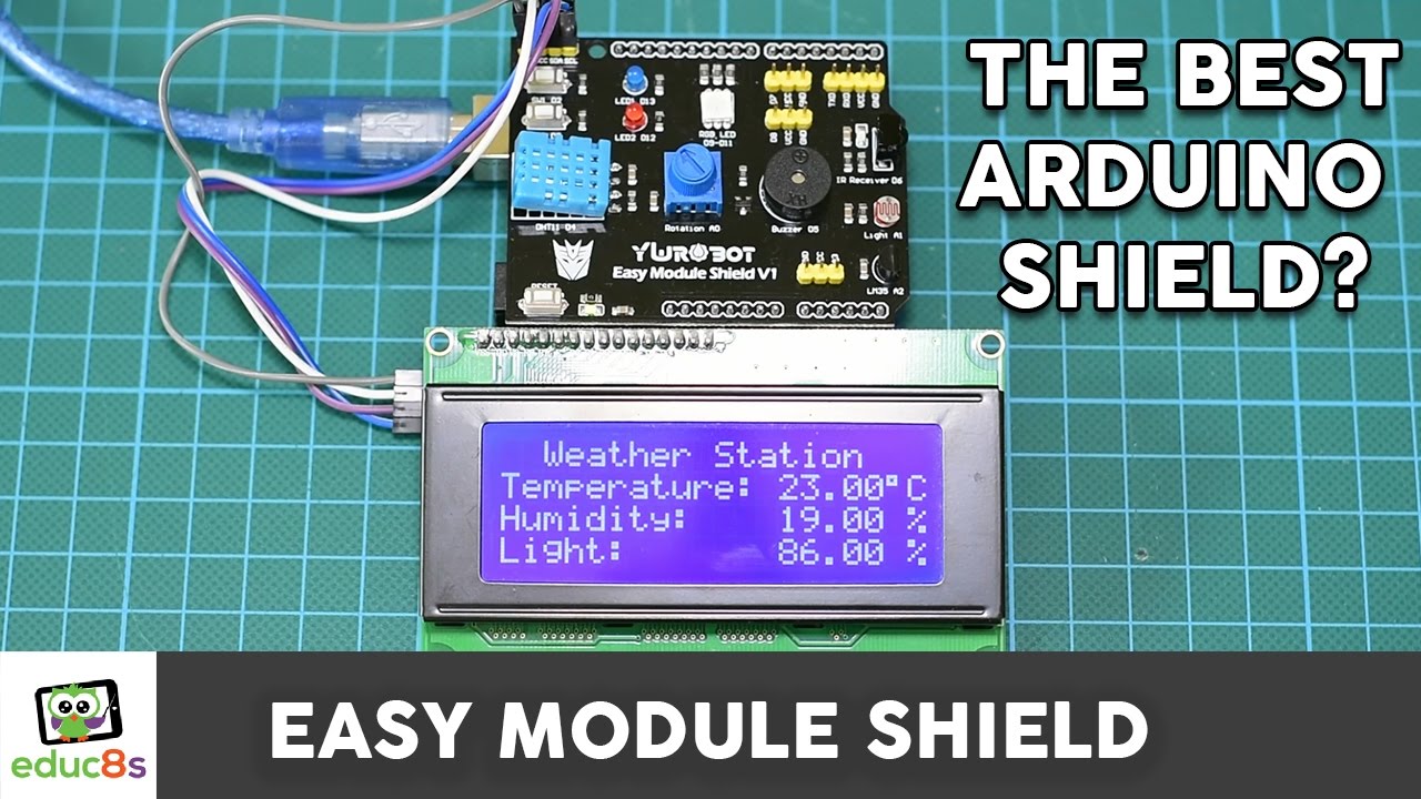 Arduino Easy Module Shield Tutorial Is This The Best Arduino Shield Electronics