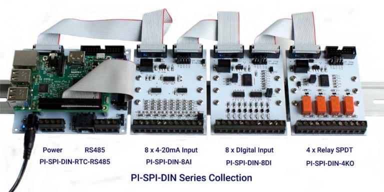 Raspberry Pi DIN Rail I/O Interfaces - Electronics-Lab