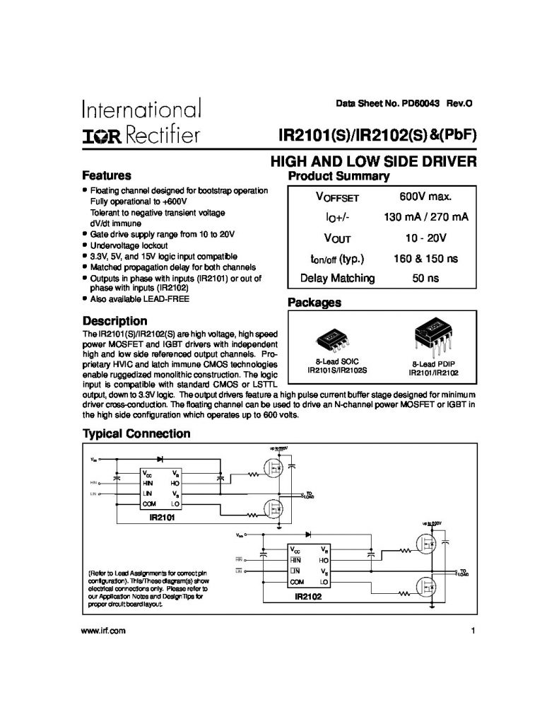 ir2101 - Electronics-Lab.com