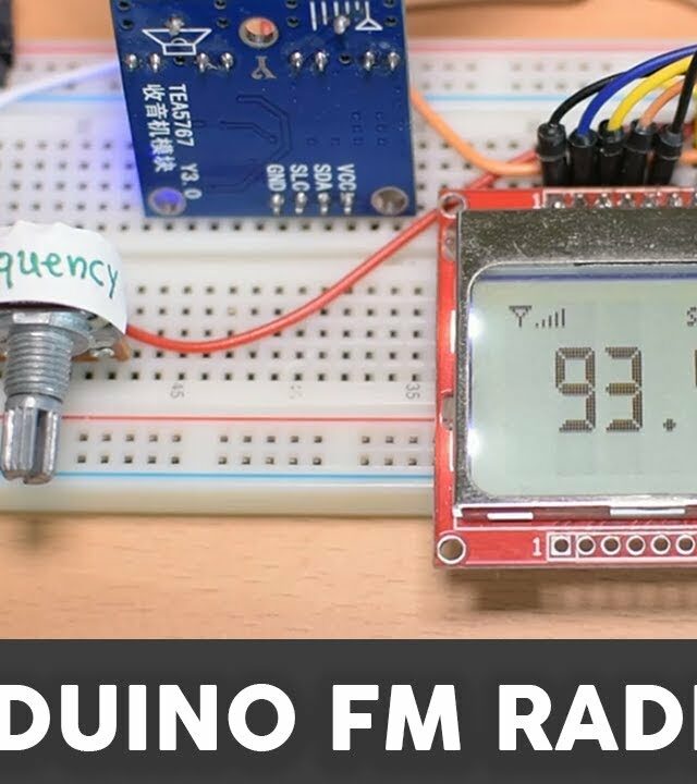 Arduino FM Radio Project with TEA5767 Radio Module and a Nokia 5110 LCD ...