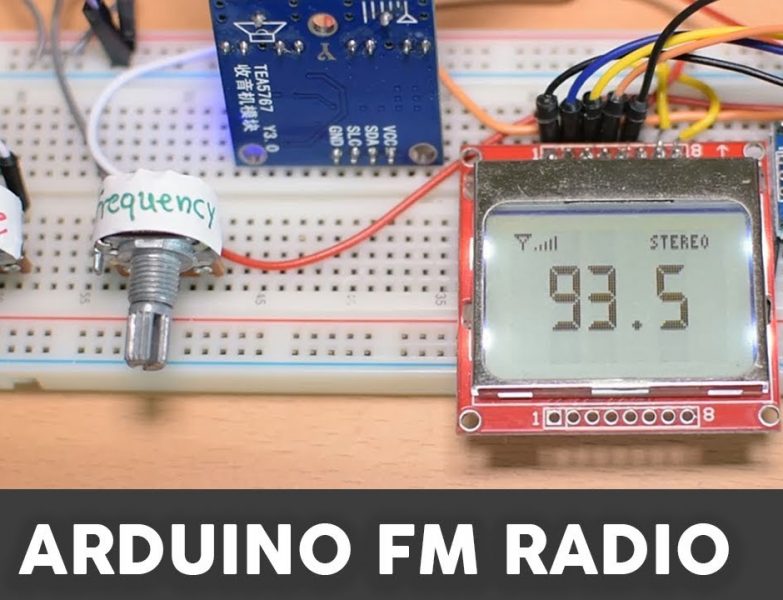 Arduino Fm Radio Project With Tea5767 Radio Module And A Nokia 5110 Lcd
