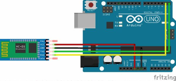 Circuit to connect HC-05 with Arduino - Electronics-Lab