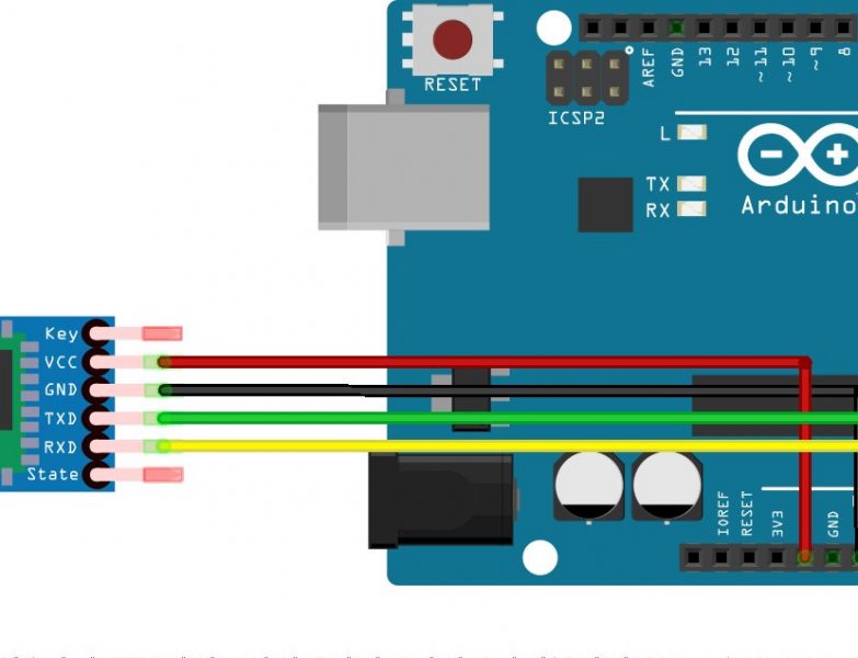 Circuit to connect HC-05 with Arduino - Electronics-Lab.com