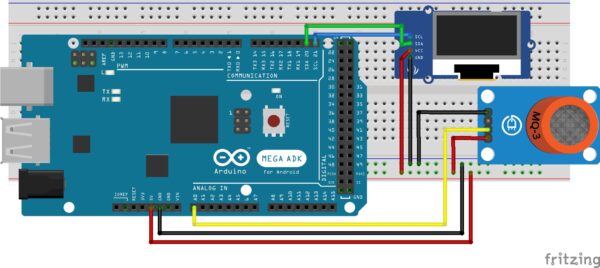 Arduino Breathalyzer Using MQ3 Gas sensor and OLED Display ...