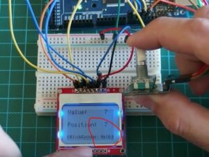 Rotary Encoder with Arduino and Nokia 5110 LCD Tutorial - Electronics-Lab