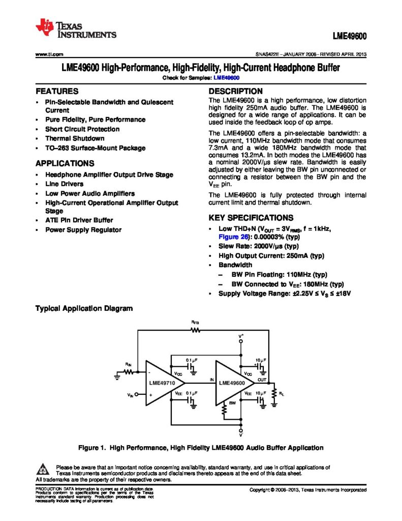 lme49600 - Electronics-Lab.com