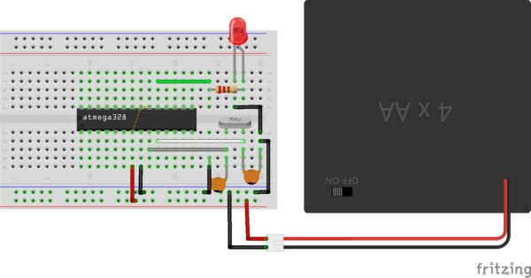 Arduino (Atmega328p) on a Breadboard - Electronics-Lab