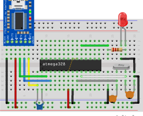 programming Uno on breadboard - Electronics-Lab.com