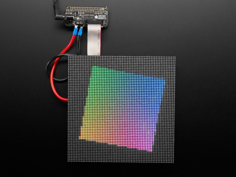 Adafruit Rgb Matrix Bonnet Control Rgb Matrix Display Easily With A Raspberry Pi Electronics
