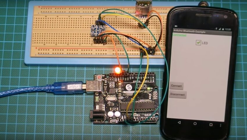 Arduino Communication with an Android App via Bluetooth - Electronics-Lab