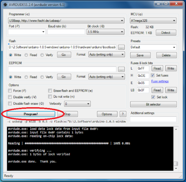 Burning Arduino Bootloader On Atmega328 Using Usbasp Programmer Electronics