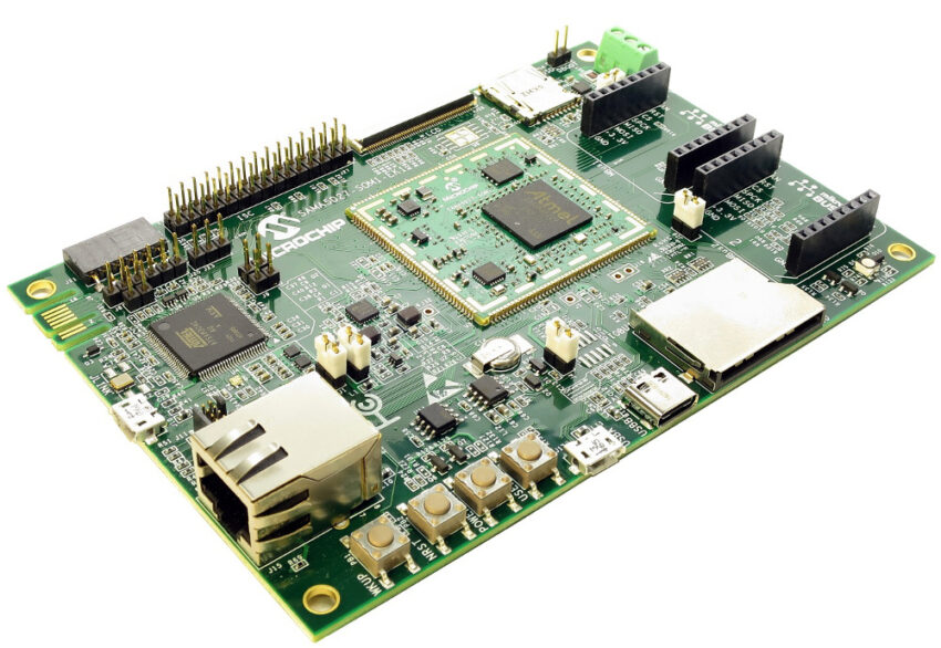 Microchip's New Open Source SAMA5D27 SOM Module Runs Mainline Linux - Electronics-Lab