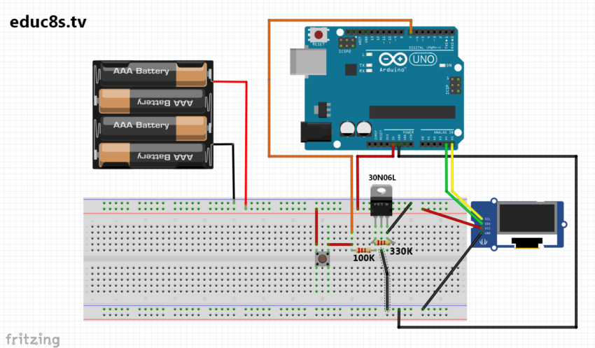 Automatic ON/OFF Power Switch For Arduino - Electronics-Lab.com