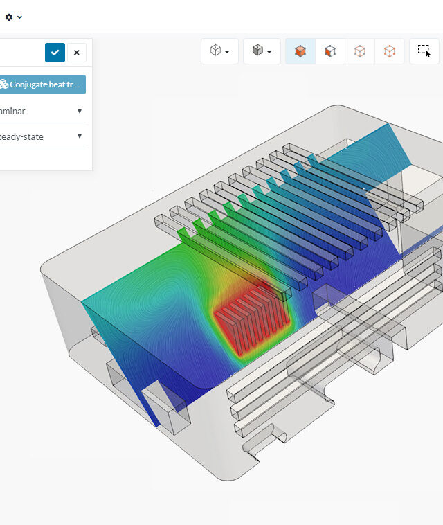 Figure 2 Conjugate heat transfer simulation of a printed circuit board ...