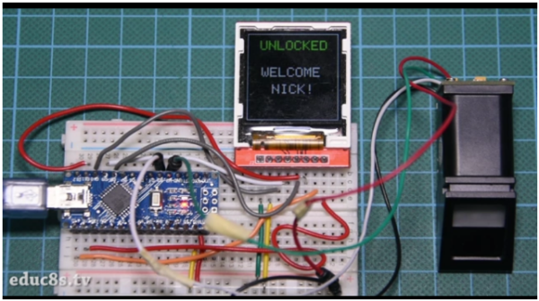 Using An Optical Fingerprint Sensor With The Arduino Electronics