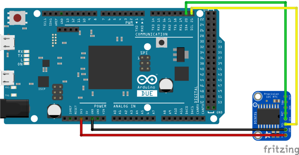 Arduino Real Time Clock And Temperature Monitor Using The Ds3231 Rtc And 32 Color Tft Display