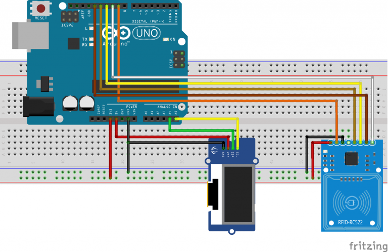 Use RC522 RFID module with Arduino and an OLED display - RFID lock ...
