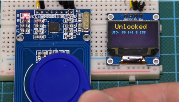 Use Rc522 Rfid Module With Arduino And An Oled Display Rfid Lock Electronics