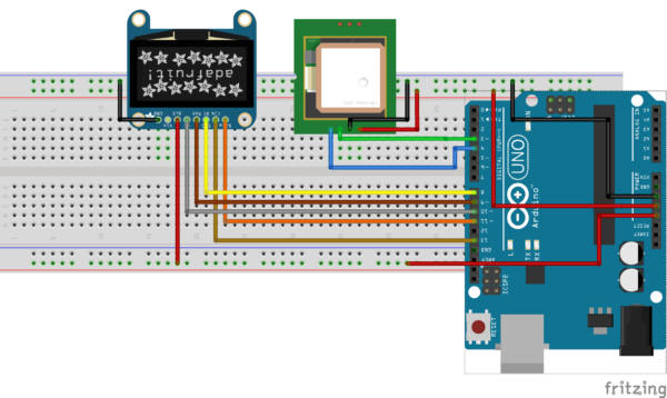 DIY Altimeter using a NEO UBLOX GPS module, a Color OLED and Arduino - Electronics-Lab
