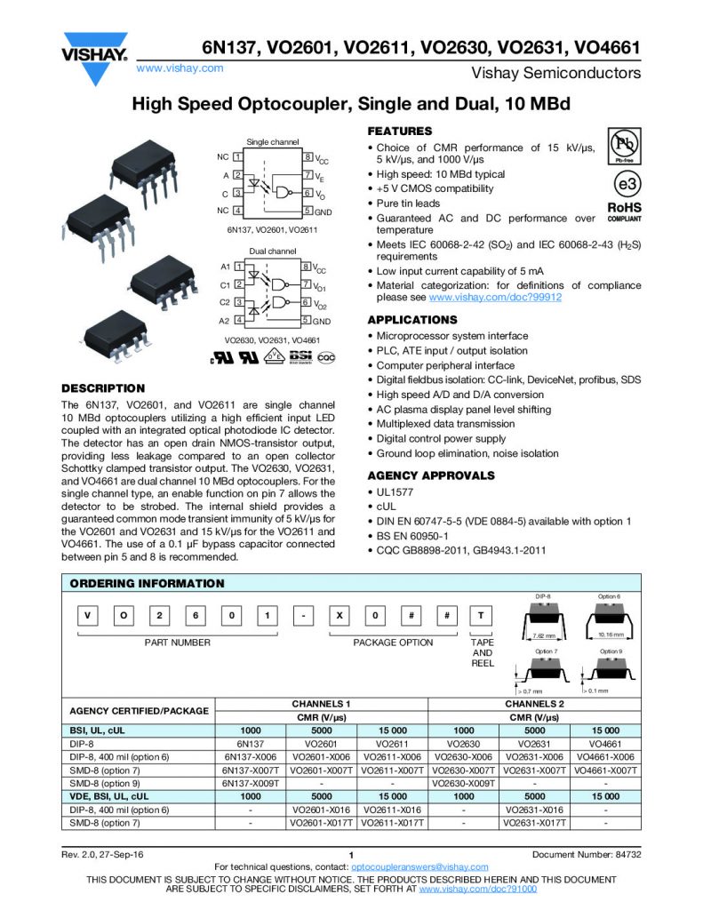 6n137 - Electronics-Lab.com