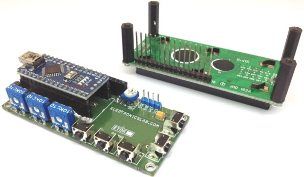 16x2 LCD Shield for Arduino Nano - Electronics-Lab