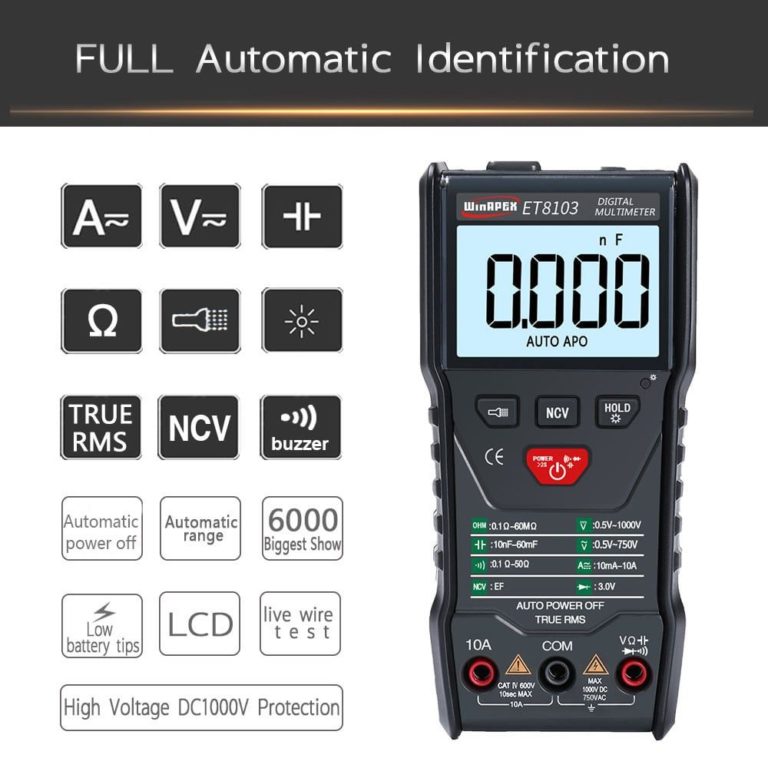 APEXEL ET8103 Is An Intelligent Digital Multimeter with no knob ...