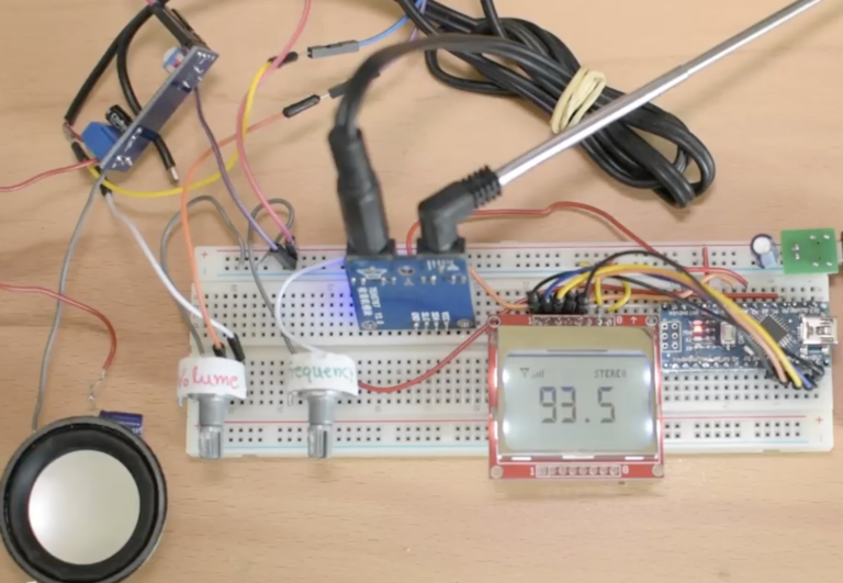 Arduino FM Radio Receiver with TEA5767 and a Nokia 5110 LCD display ...