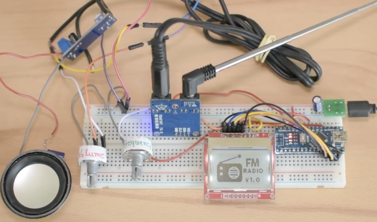 Arduino Fm Radio Receiver With Tea5767 And A Nokia 5110 Lcd Display