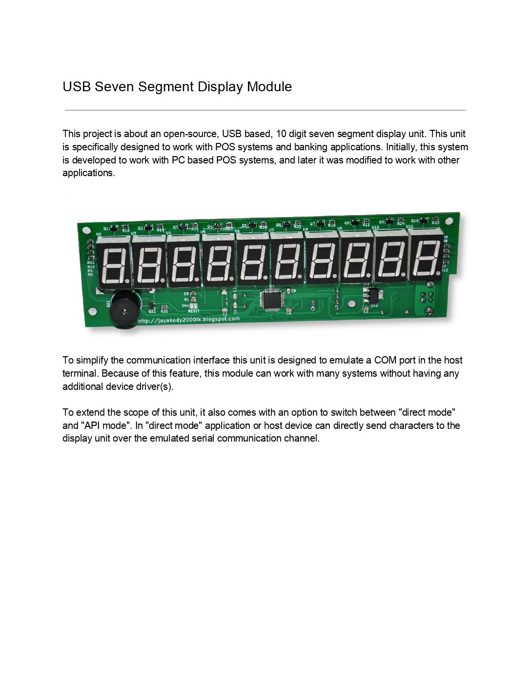 USB external display unit - Electronics-Lab.com