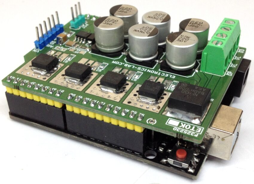 Isolated High Power DC Solid-State Relay Shield for Arduino ...