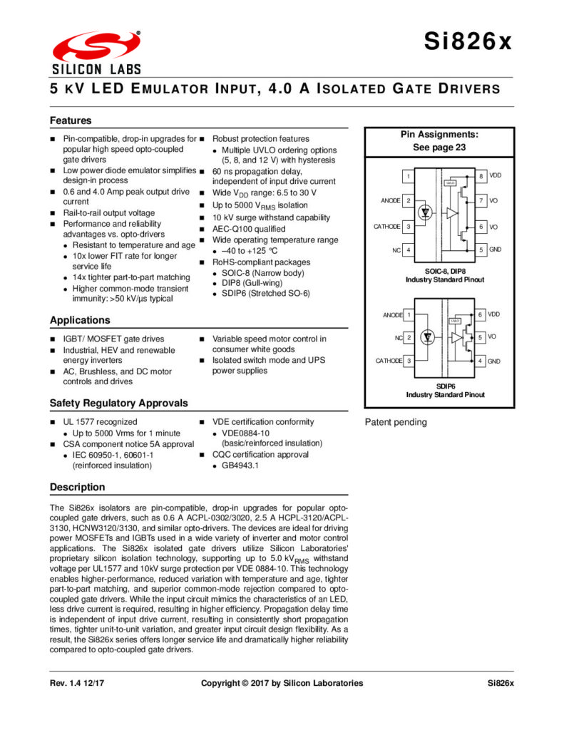 Si826x - Electronics-Lab.com