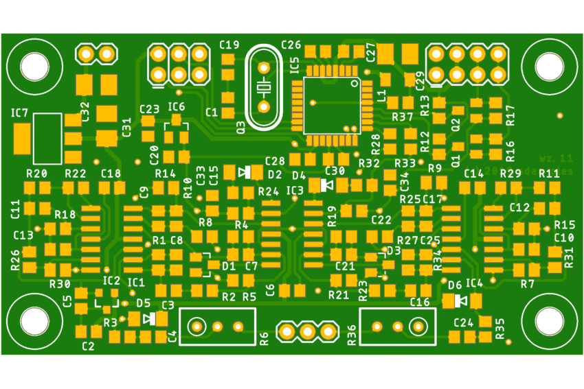 OLED display audio VU meter - AVR/Arduino project - Electronics-Lab