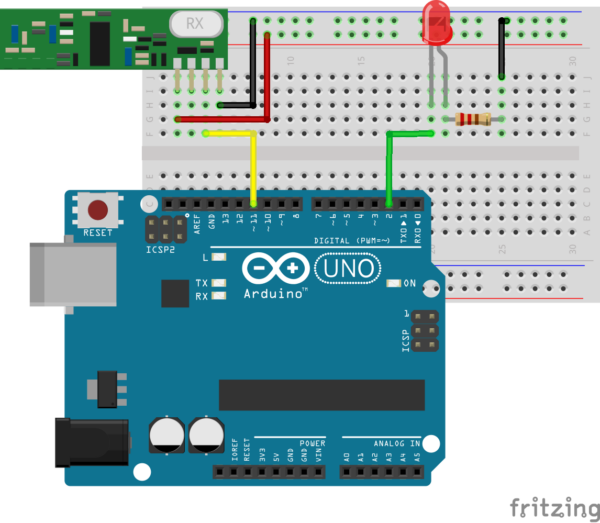 Using Long Range 315MHz RF Wireless Transceivers with Arduino - Electronics-Lab