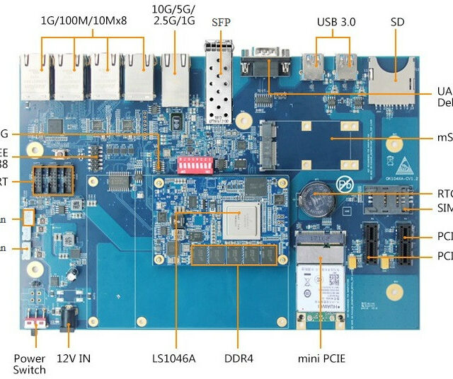 NXP-LS1046A-Networking-SBC - Electronics-Lab.com