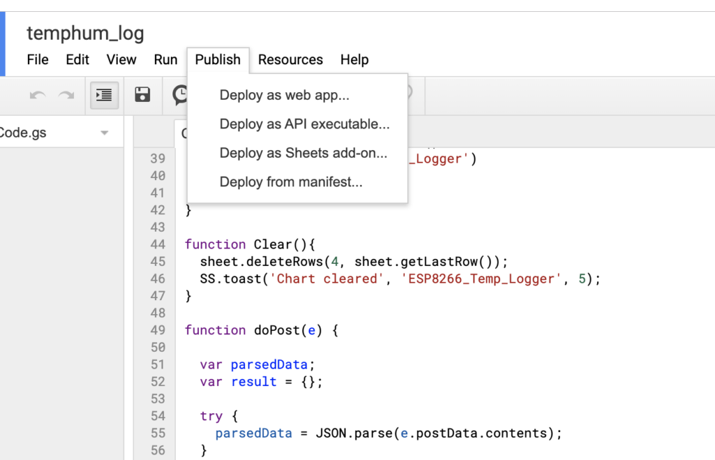 IoT: Log Sensor Data to Google Sheets using NodeMCU - Electronics-Lab