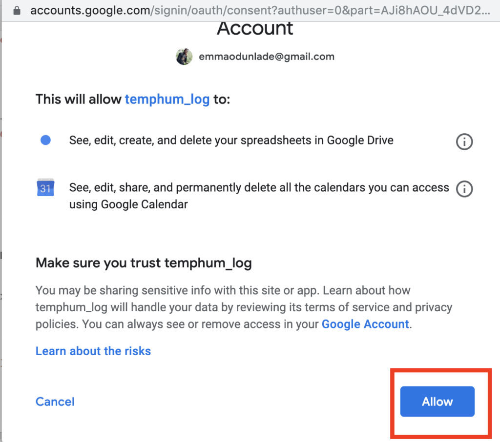 IoT: Log Sensor Data to Google Sheets using NodeMCU - Electronics-Lab