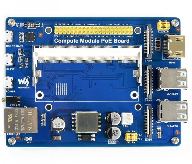 Compute Module IO Board with PoE Feature for Raspberry Pi CM3 CM3L CM3 ...