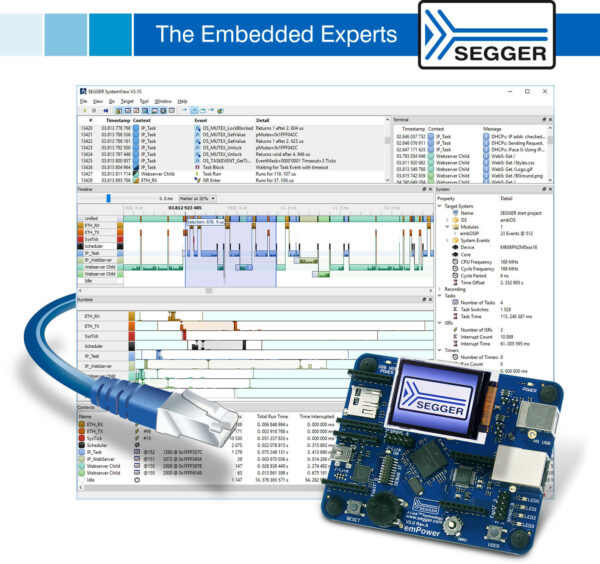 SEGGER’s SystemView adds data acquisition via UART and TCP/IP - Electronics-Lab