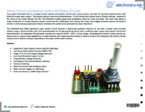 Stereo Volume and Balance Control with Rotary Encoder - Electronics-Lab.com