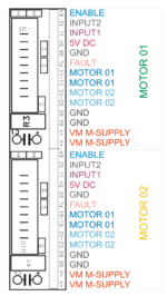 Dual Forward/Reverse DC Motor Driver with Brake for Robots ...
